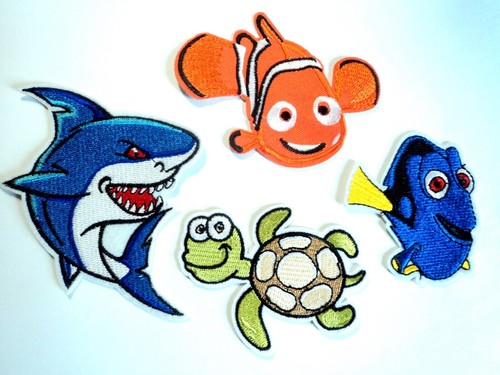 1x Finding Nemo Dory Crush Patches Embroidered Cloth Badge Applique ...