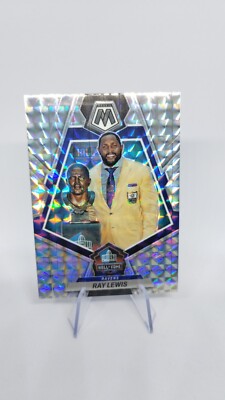 2023 Panini Mosaic Football Silver Prizm Hall of Fame Ray Lewis Card ...