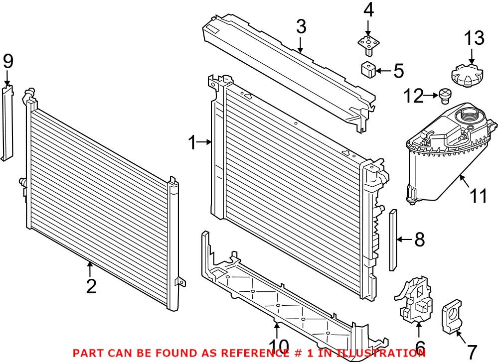 Genuine OEM Radiator for BMW 17118743667 for sale online | eBay