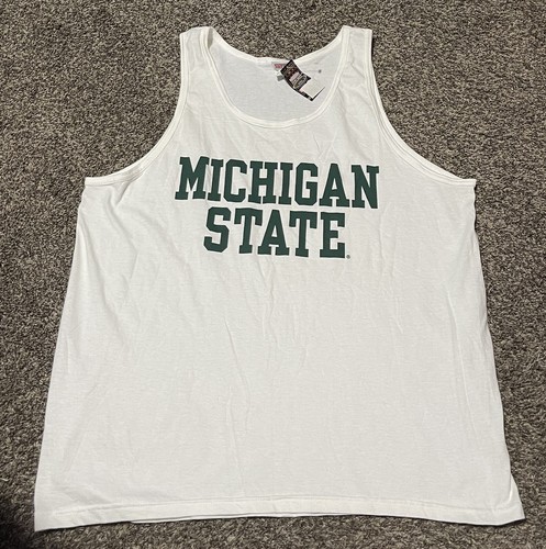 NWT Vintage Soffe Michigan State Spartans Tank Top Men's XL White ...