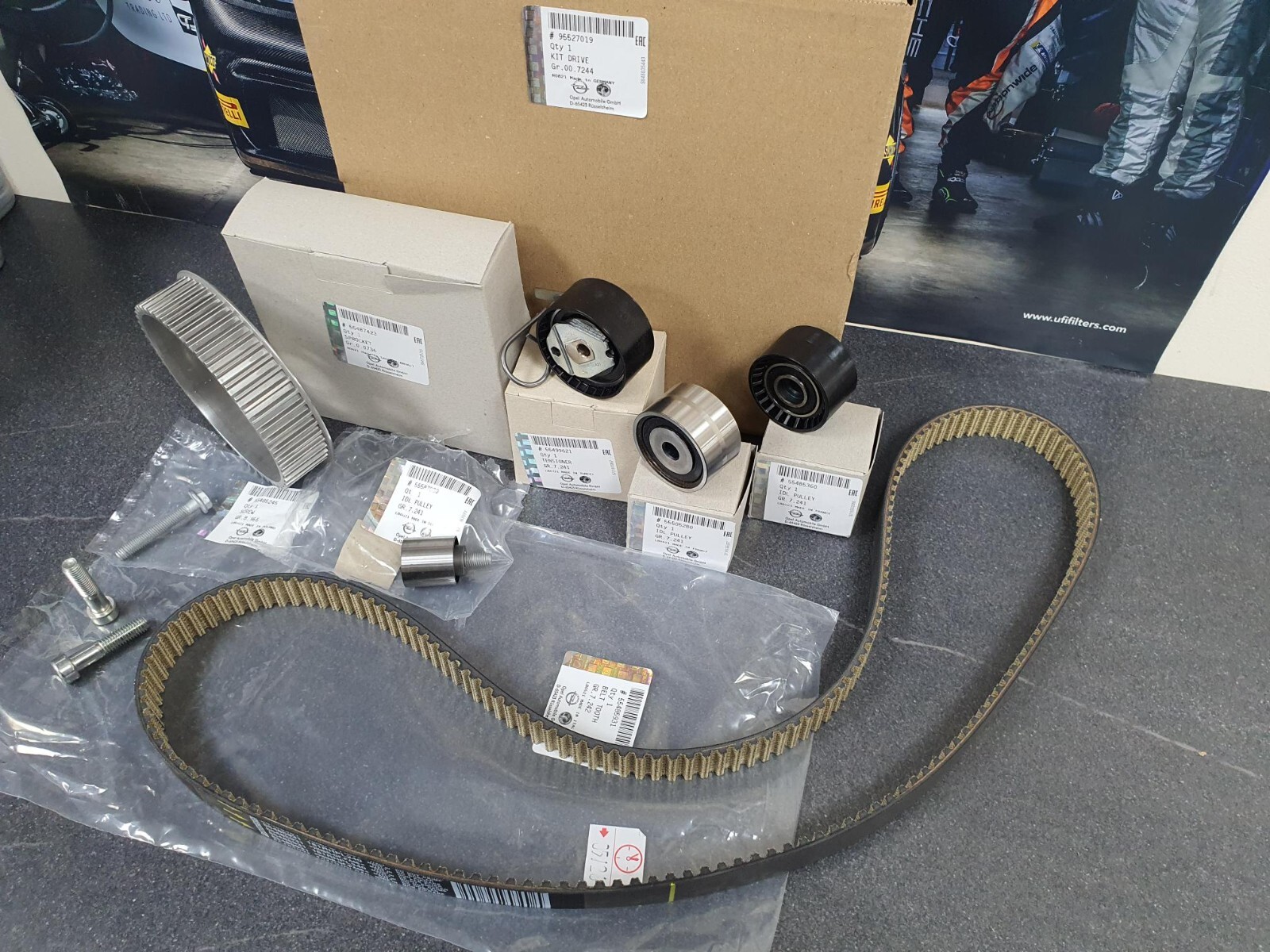 OEM VAUXHALL INSIGNIA-A B20DTH ENGINE TIMING BELT KIT 95527019 NEW ...