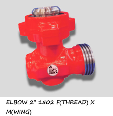 ELBOW 2" 1502 F(THREAD) X M(WING) | eBay