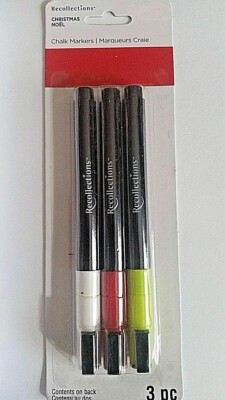 Recollections Chalk Markers 3pcs - Red/White/Yellow | eBay