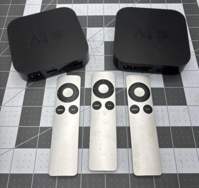 2 Apple TV Media Streamers w/ 3 Remotes Model A-1469 A-1378 Untested | eBay