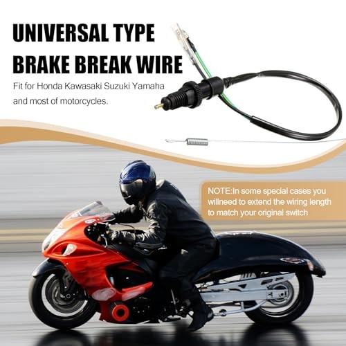 1 PC Motorcycle Brake Light Switch Replacement, Universal Waterproof ...