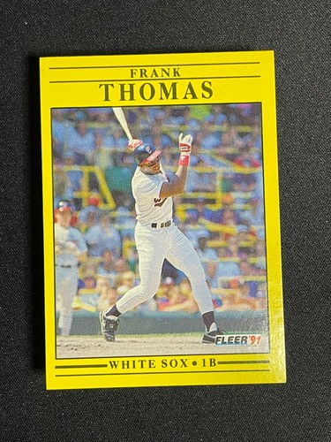 1991 Fleer Frank Thomas White Sox Baseball Card #138 | eBay