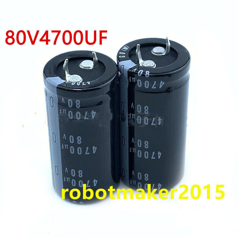 4700uF 4700MFD Aluminum Electrolytic Capacitor 80V Snap-In For Audio ...