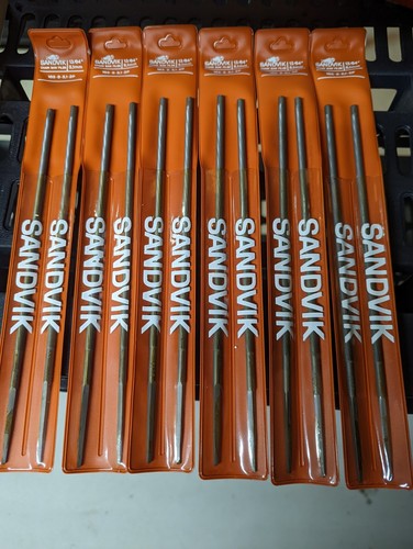 NEW 12 pack Sandvik Sweden Made chainsaw files # 165-8-5,1-2 P | eBay