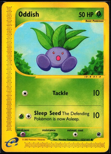 Pokemon Card - Oddish Expedition 122/165 Common | eBay