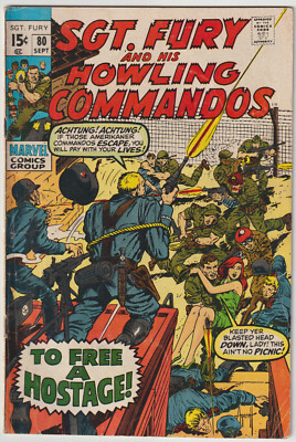 Sgt. Fury And His Howling Commandos #80 (Sep 1970, Marvel), VG ...