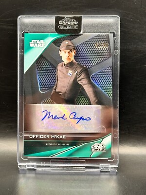 OFFICER M’KAE 52/99 AUTO GREEN MARK CAPRI 2023 Topps Chrome Black Star ...