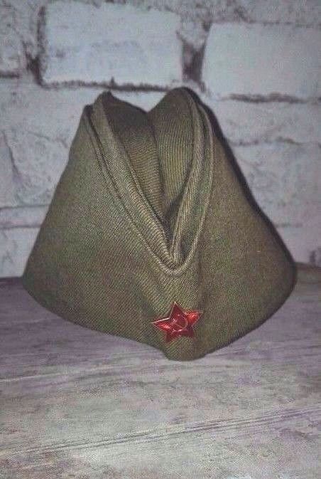 Genuine Russian Soviet USSR Red Army WW2 Military Uniform Pilotka Hat ...
