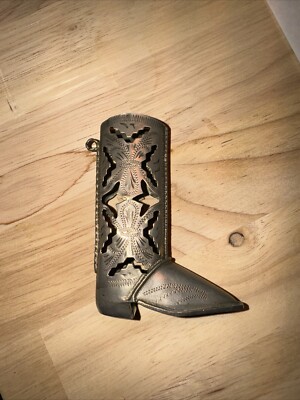 Vintage Boot Alpaca Mexico Silver BiC Lighter Sleeve | eBay