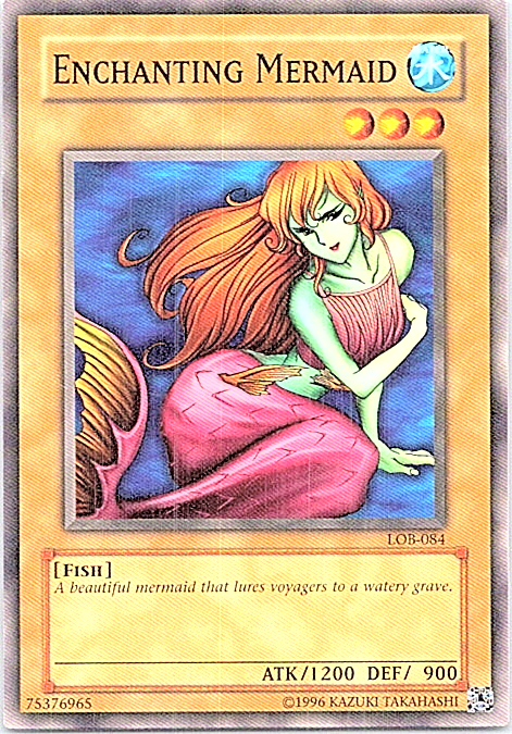 Enchanting Mermaid LOB-084 Yu-Gi-Oh! Card Moderate Play Unlimited | eBay
