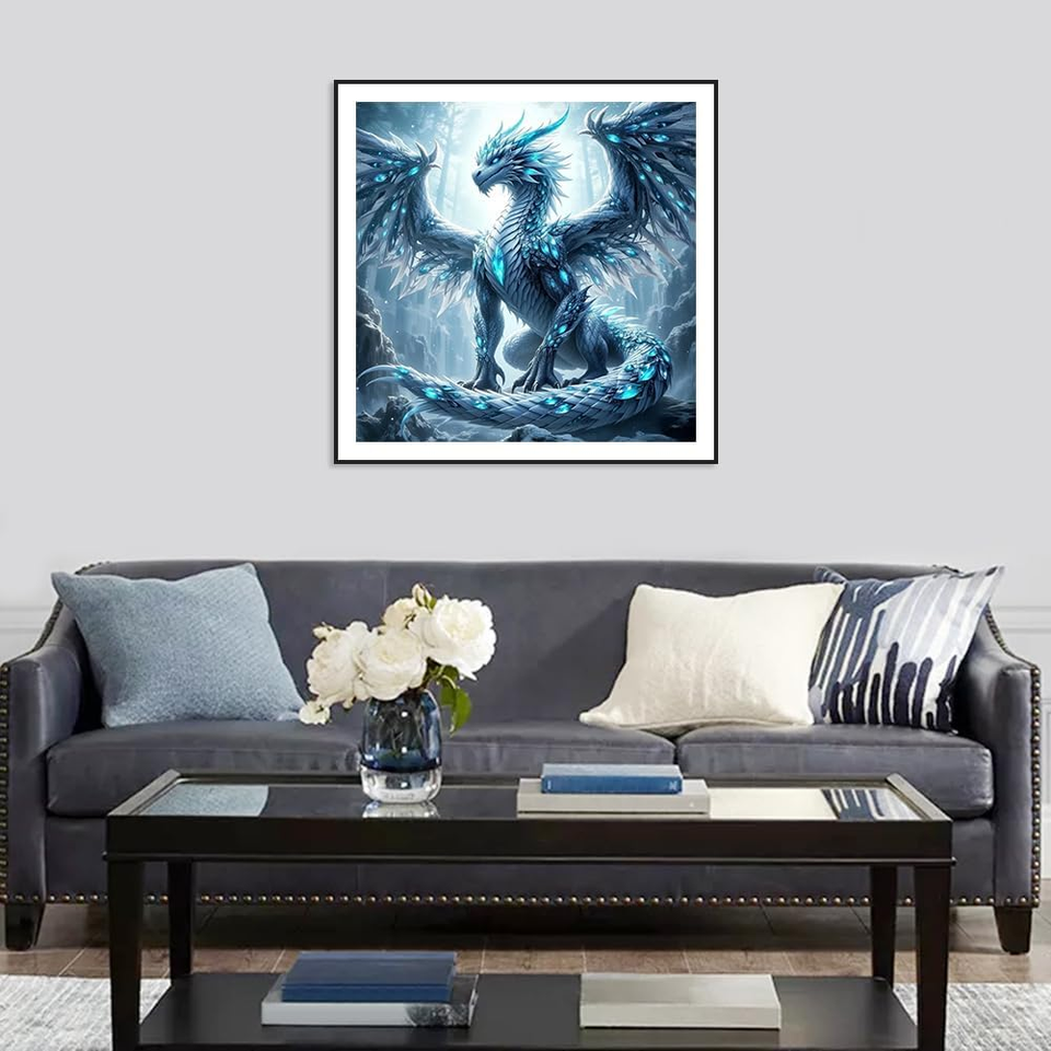 Blue Dragon Diamond Art Kits for Adults, 5D Diamond Painting Kits for ...