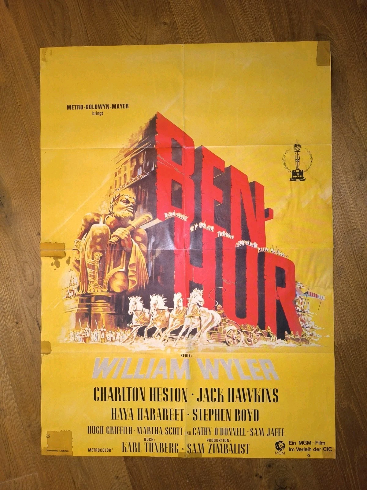 Film-Plakat BEN HUR 1959 (Charlton Heston / Jack Hawkins) Original ...