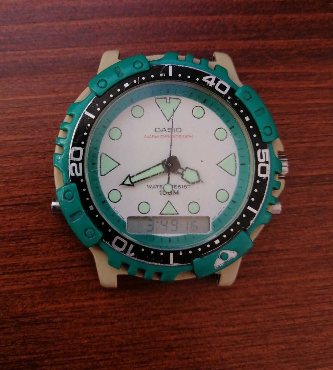 WORK VTG Casio 740 aq-110 divers 100m alarm chronograph WORK VTG Casio 740 aq-110 divers 100m alarm chronograph
