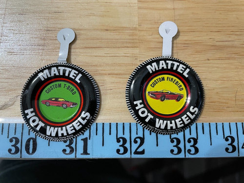 31624 - 2 Custom T-Bird & Firebird Buttons W/tab Hot Wheels Mattel ...