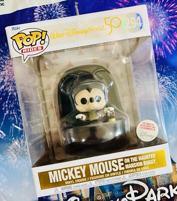 Disney Parks 50th Anniversary Mickey Mouse Haunted Mansion Buggy Funko ...