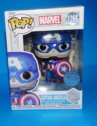 Funko Pop! Disney Excl 100th Anniversary Captain America (Facet) #1268 ...