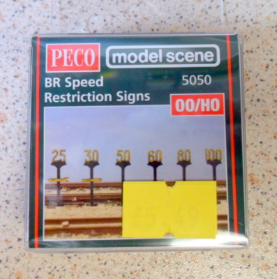 New Model Scene Accessories BR Speed Restriction Signs Ref.5050 | eBay UK