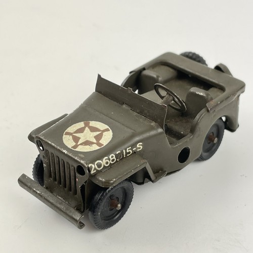 Vintage Triang Minic Toys Army Jeep White Star Military Green | eBay UK