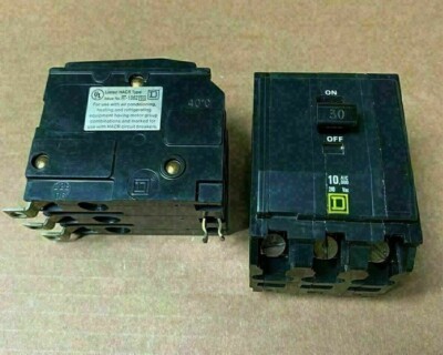 NEW SQUARE D QOB QOB330 3 POLE 30 AMP 240V YELLOW BOLT-ON CIRCUIT ...