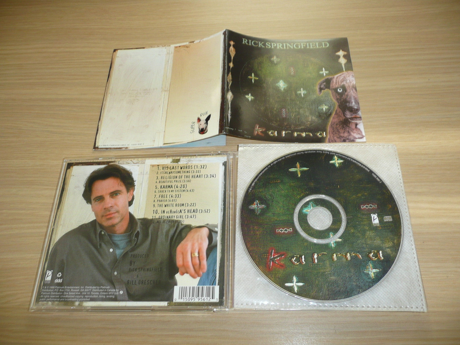 @ CD RICK SPRINGFIELD - KARMA / AOR - PLATINUM ENTERTAINMENT RECORDS ...