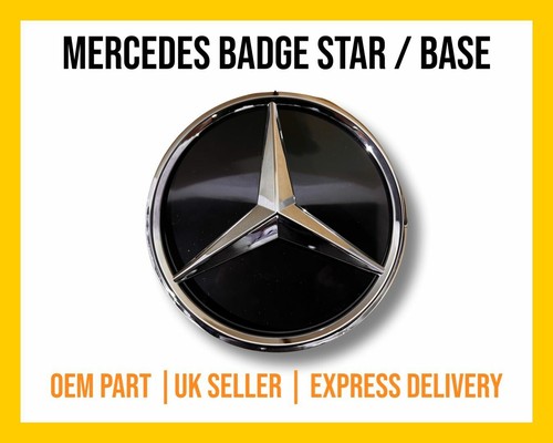 FRONT GRILLE STAR BADGE EMBLEM MERCEDES BENZ 2018 + W177 W205 W118 CLA ...
