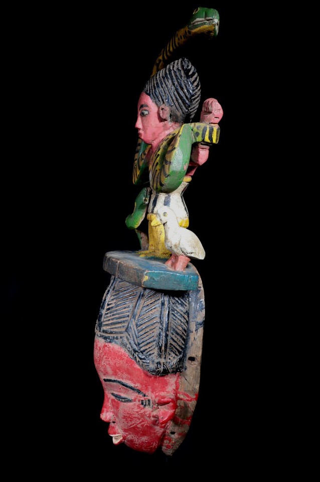 African Art - Baoulé Mask Akan Mami Wata Vodou Deity 58 Cms | eBay