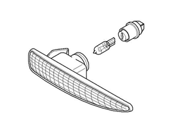 BMW E65 Turn Indicator Signal Lamp Side Marker Light Right Original ...