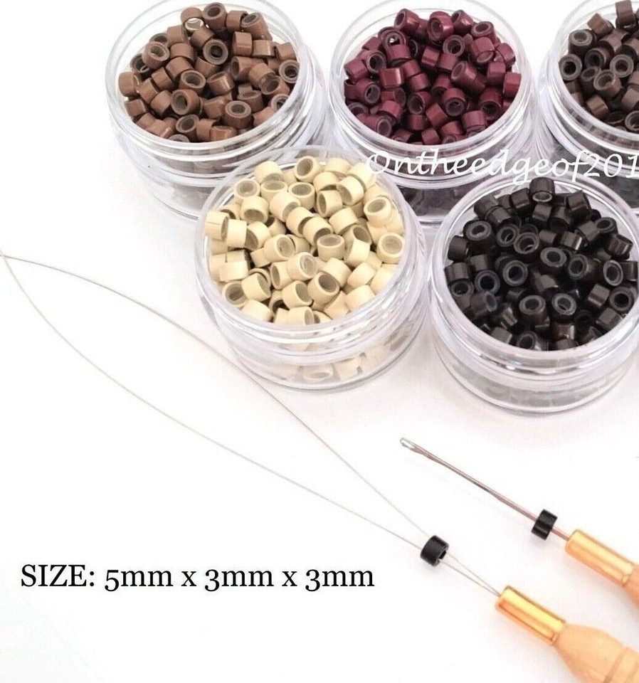 Silicone MICRO Beads MICRO Rings Beads-Crimp Beads for Hair Extension ...