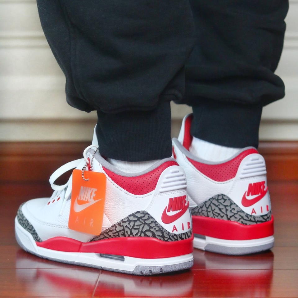 Nike Air Jordan 3 Retro Fire Red Jordan 3 Fire Red AJ3 Fire Red DN3707 ...
