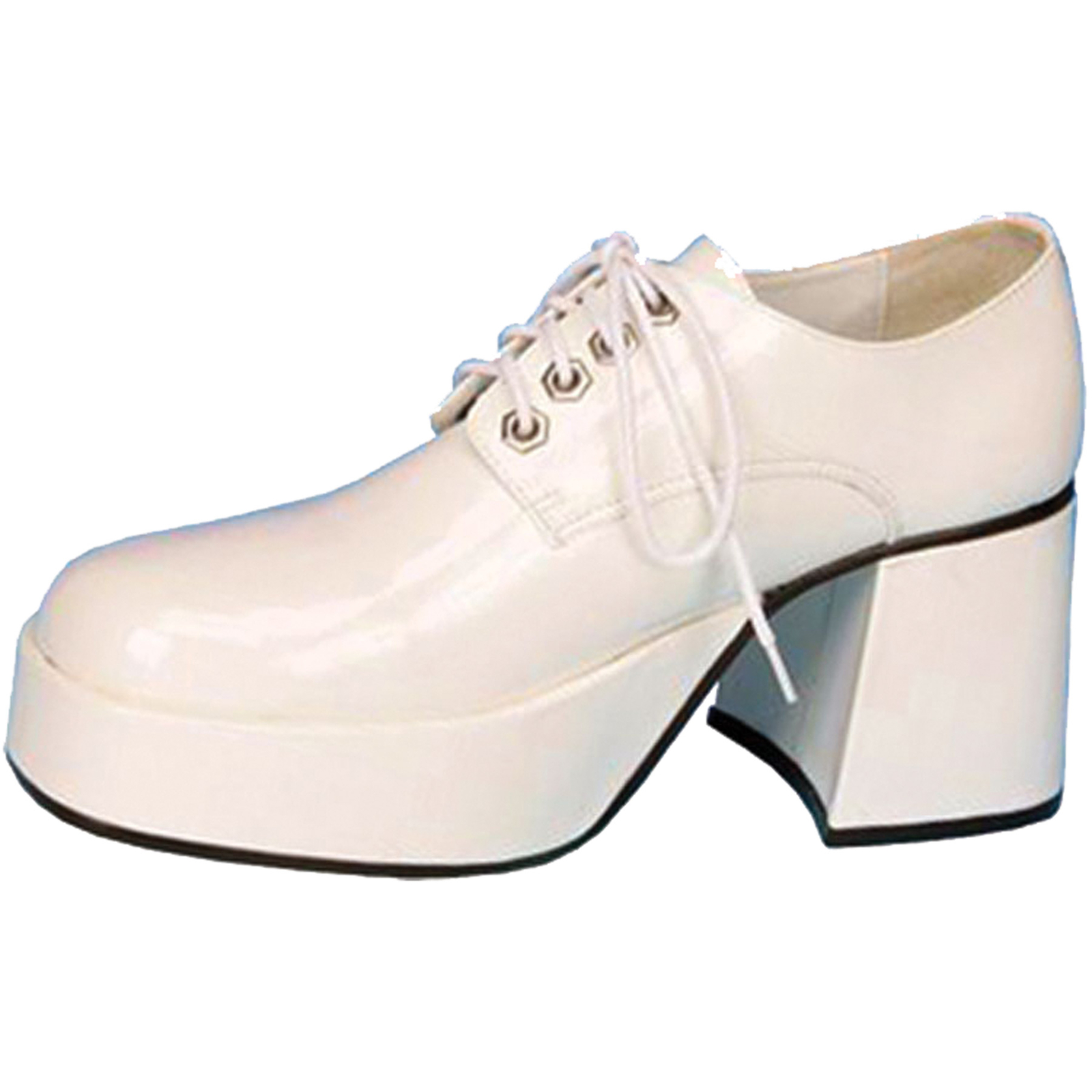 White Platform Shoes Mens Disco 70s Travolta Saturday Night Live | eBay