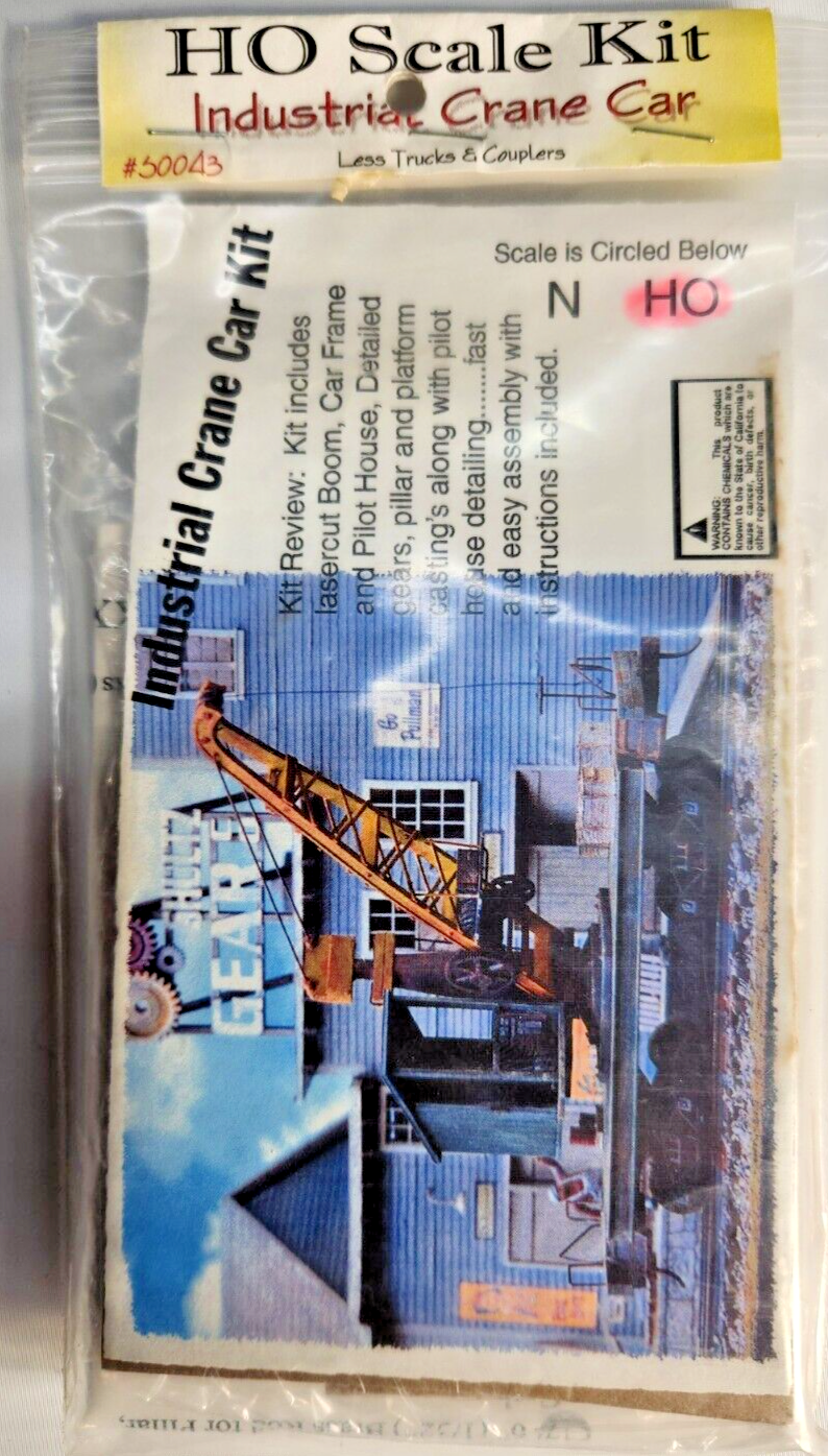 Model Tech Studios HO Scale Industrial Crane car New | eBay