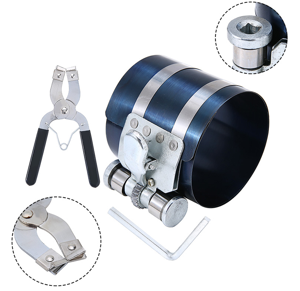 3”Car Piston Ring Plier Compressor Remover Expander Engine Wrench Kit(2 ...