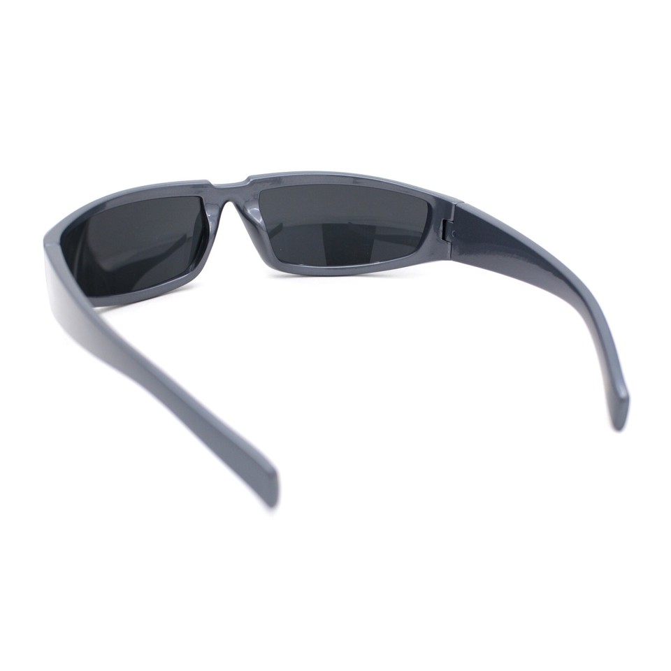 Swanky Trend 90s Wrap Around Sport Plastic Rectangular Sunglasses | eBay