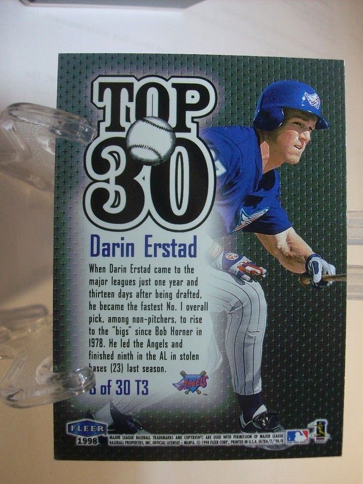 1998 Fleer Ultra Top 30 Baseball Card #8T3 Darin Erstad (11126) | eBay