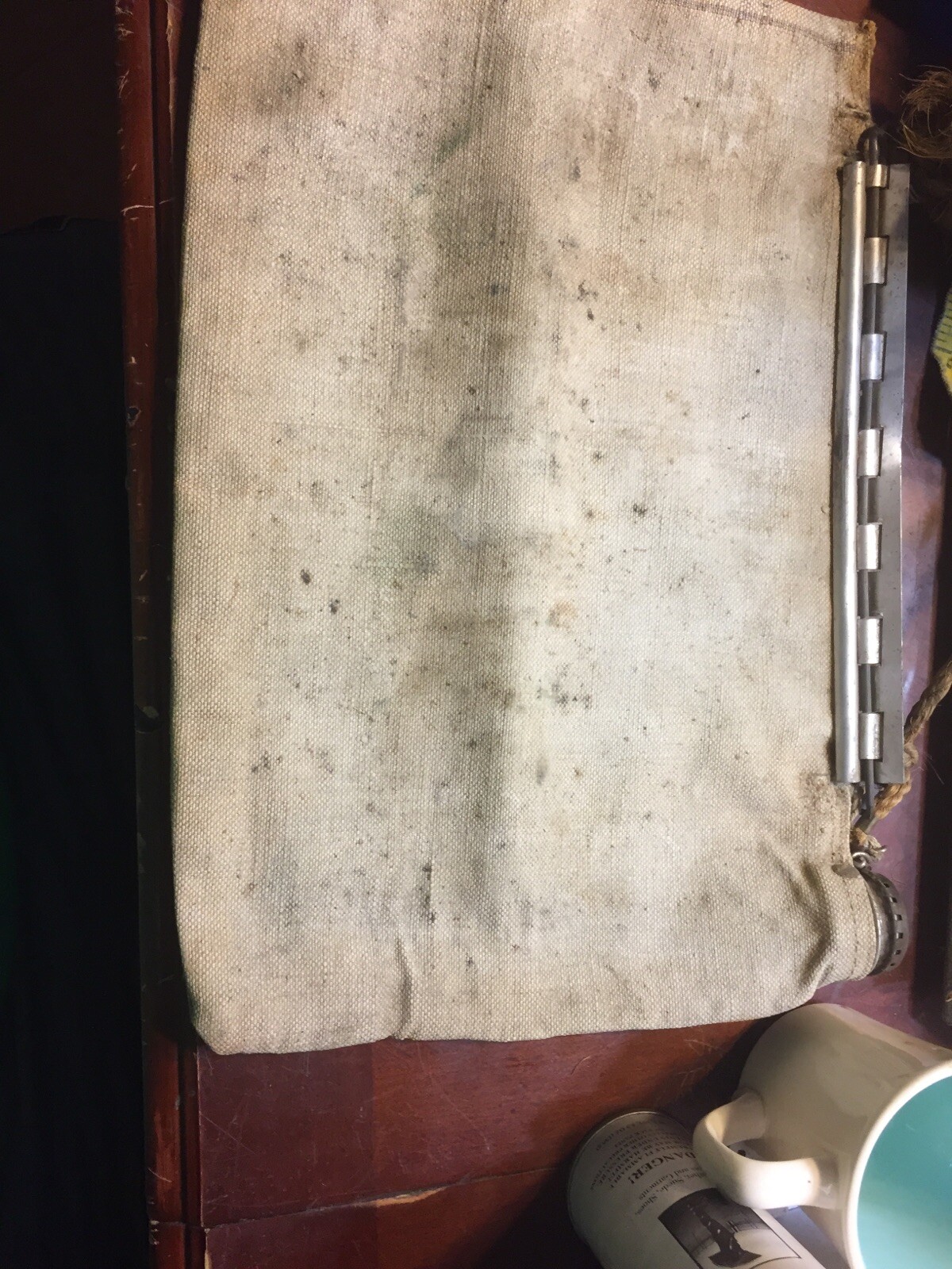 Vintage Minnequa Flax Water Bag Awesome Big Chief Indian Graphic Water ...