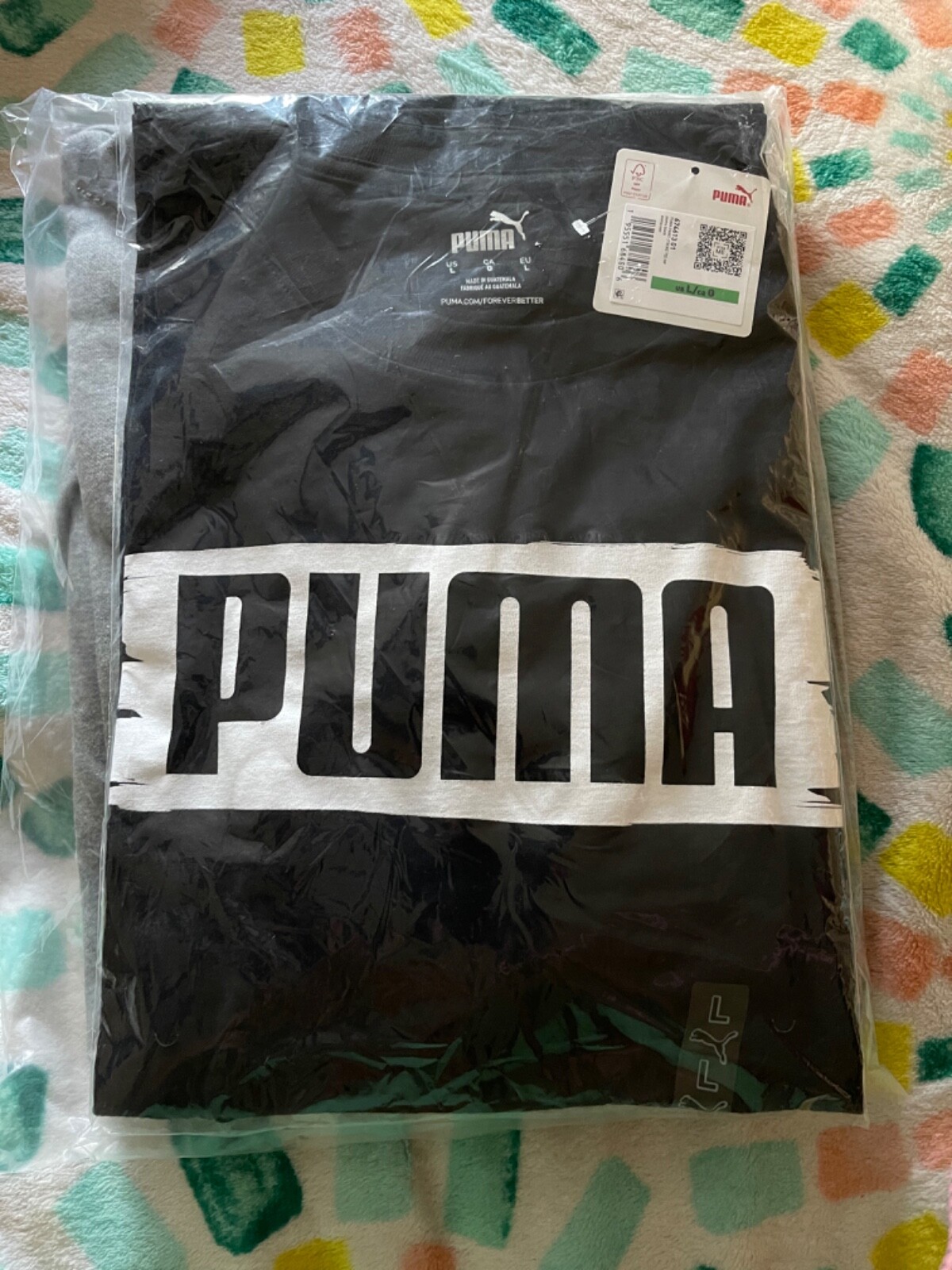 PUMA Men's BUNDLE~Big Logo Hoodie Pullover~Grey~S-L~FREE T SHIRT W ...