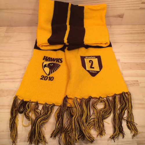 HAWTHORN HAWKS “Brown & Yellow” Cool AFL Football 2010 Adults Warm ...