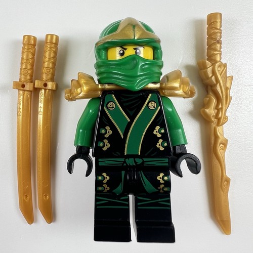 Lego Ninjago Lloyd Minifigure The Final Battle w/ Katanas njo070 Green ...