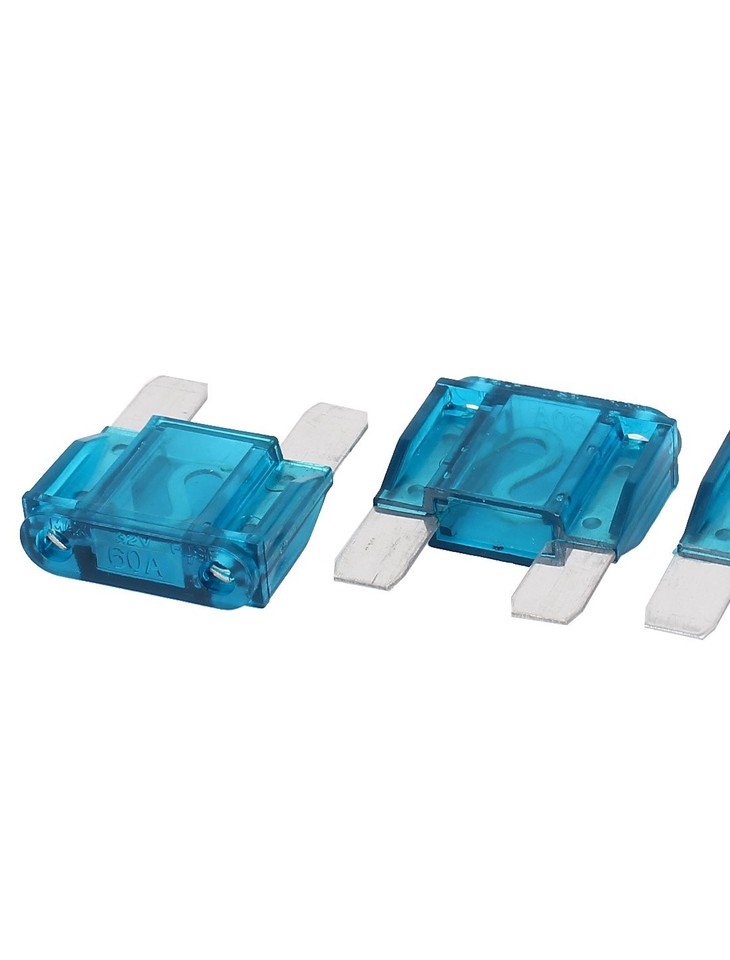 Flat Fuse Blade Fuse 60A 32V Auto Car Truck Motorbike SUV Blue Pack of ...