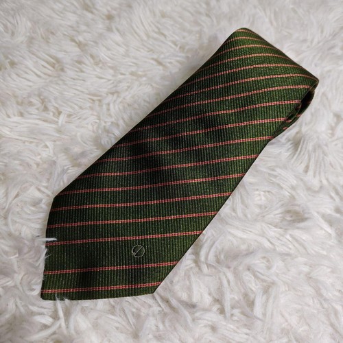 Dunhill Green & Red Stripe Tie Cotton Classic Accessory | eBay