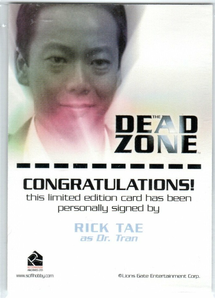 DEAD ZONE SEASONS 1 AND 2 RICK TAE AS DR. TRAN FACTORY ALBUM EXCLUSIVE ...