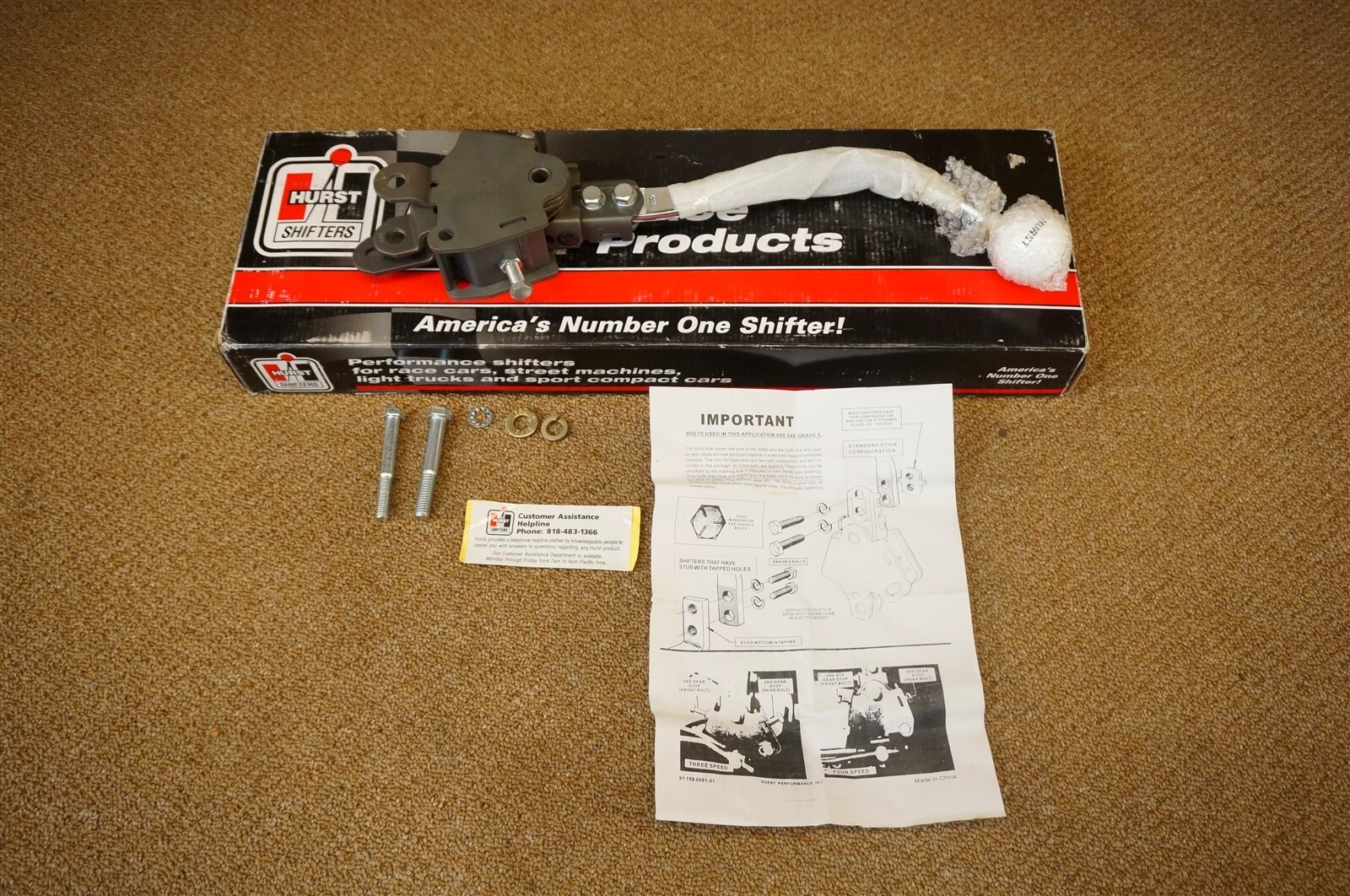 New Hurst Competition 4 Speed Shifter Muncie T10 Saginaw 3917308 ...