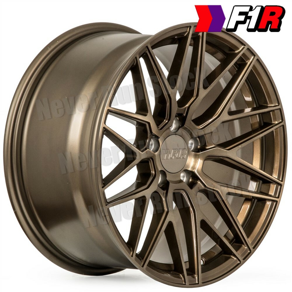 F1R F103 18x9.5 5x100 +38 OFFSET BRUSHED BRONZE 20 MESH SPOKES SPORT ...