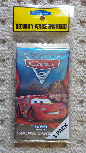 2011 Topps Disney Pixar 'Cars 2' Trading Cards Sealed Triple Pack (x1 ...