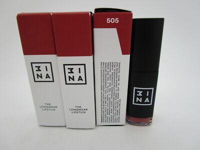 3INA The Longwear Lipstick 505 - 0.23 oz - Lot of 3 | eBay