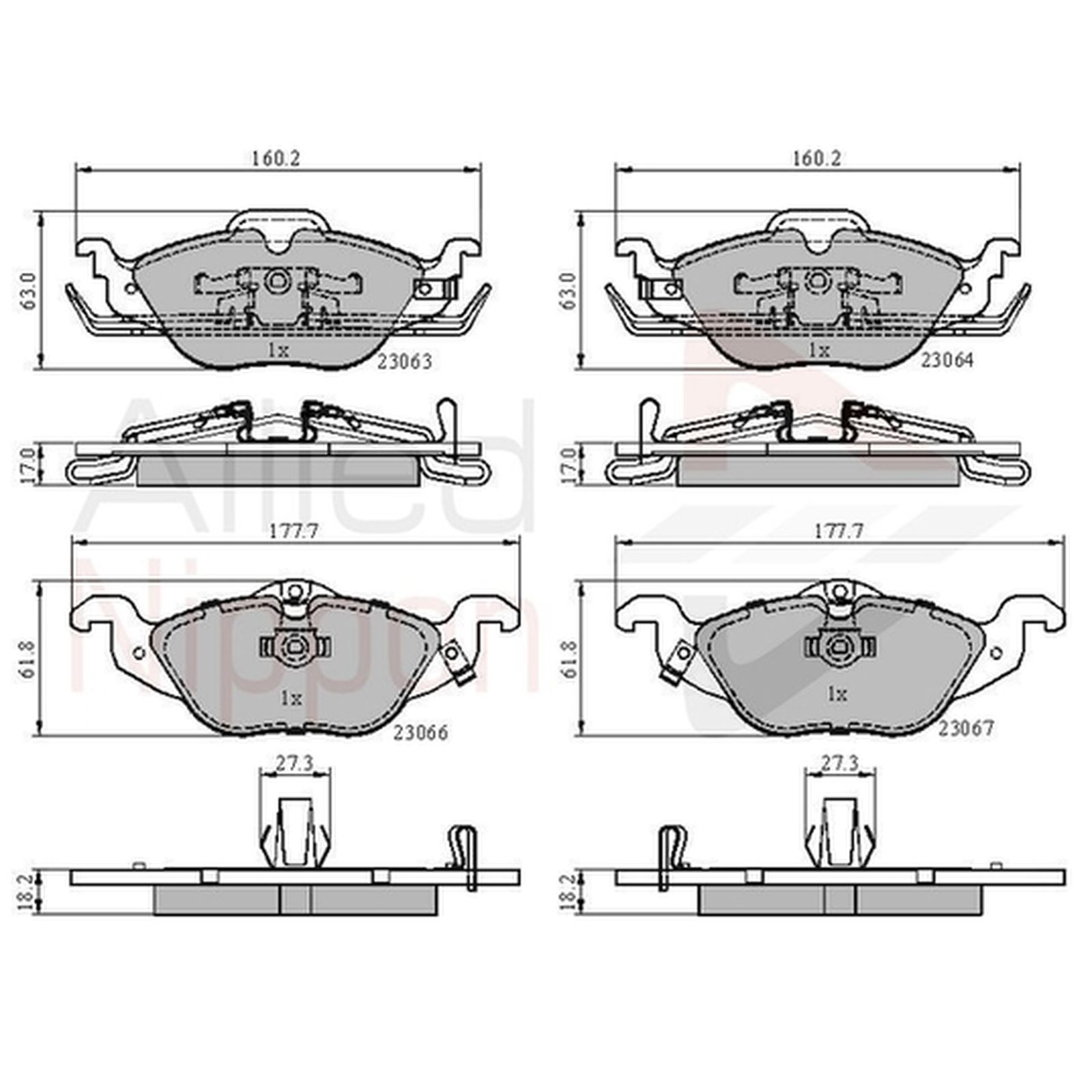 VAUXHALL ASTRA - Front Brake Pads Allied Nippon ADB3584 for sale online ...